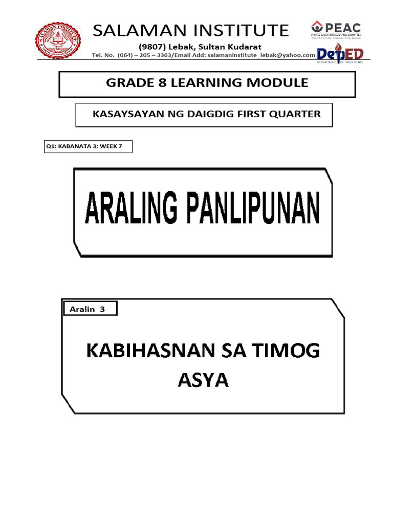 AP 8 Q1 Week 7 | PDF