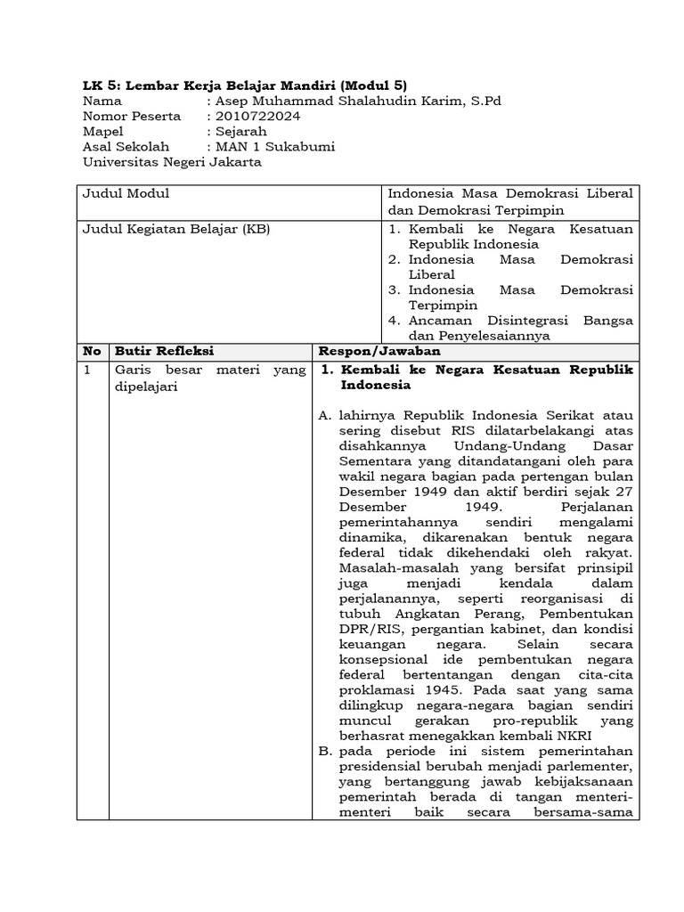 LK 5 - Modul 5 - Asep Muhammad Shalahudin Karim - 2010722024 | PDF
