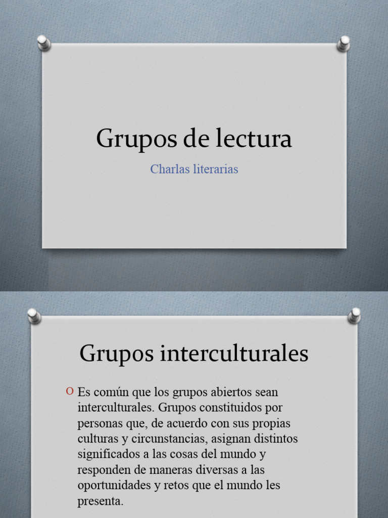 Grupos de Lectura, Charla Literaria | PDF | Narración