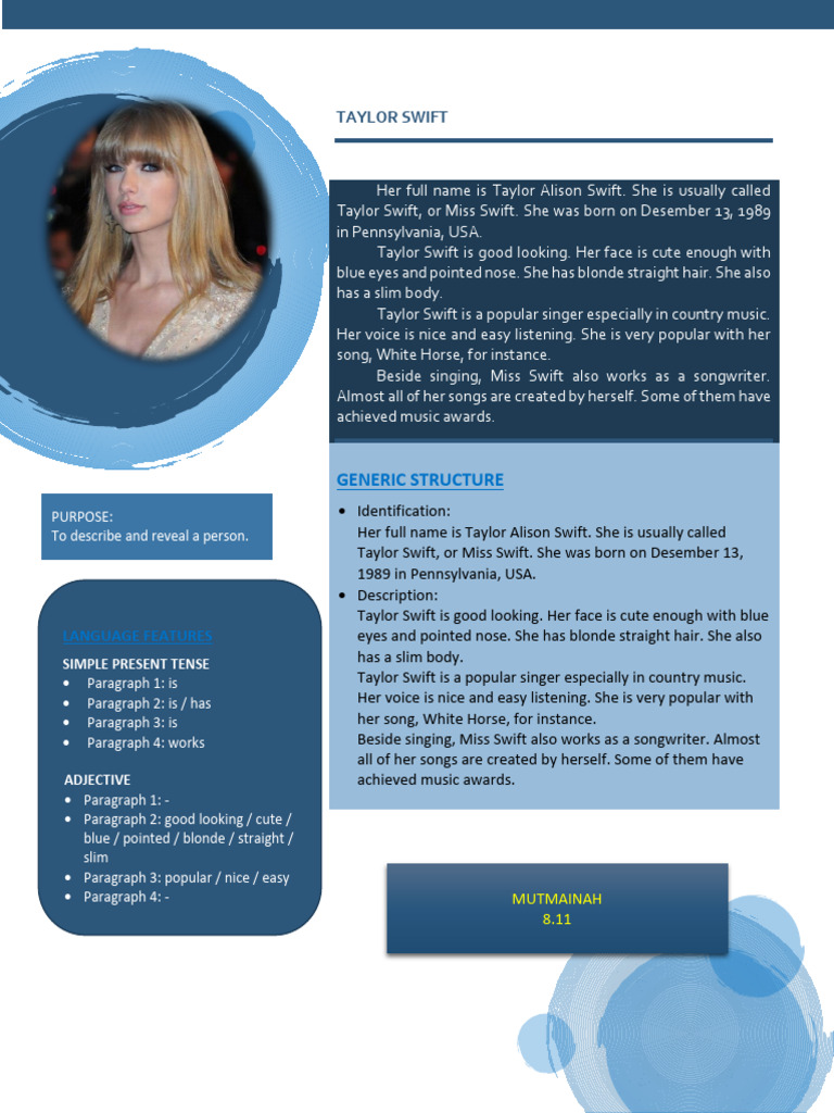 Last Task Example | PDF | Blond | Languages