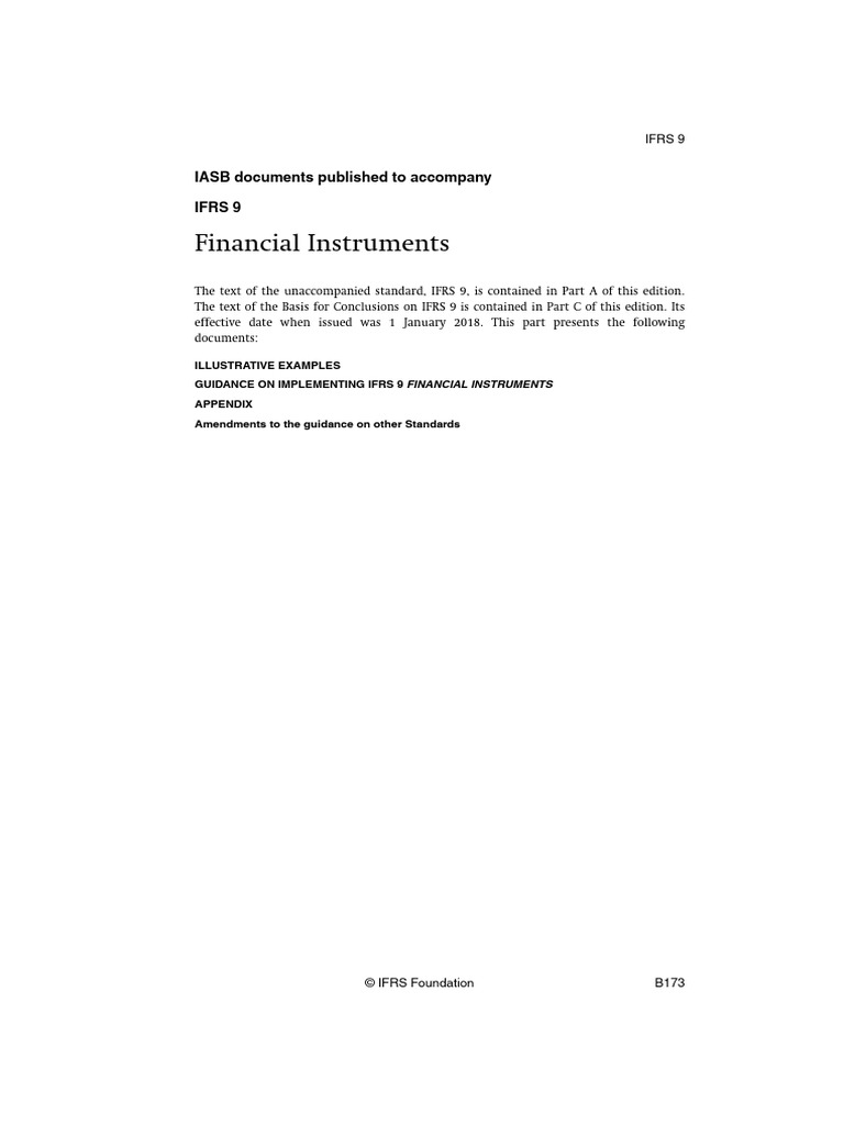 Ifrs 9 Financial Instruments IE | PDF | Credit Risk | Mortgages