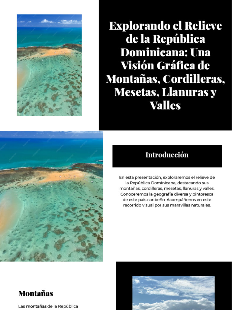 Relieve de la República Dominicana | PDF | Montañas | República Dominicana