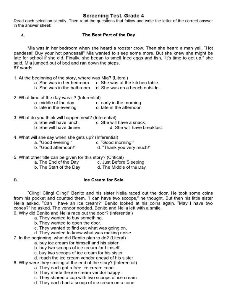 GROUP Screening Test | PDF | Coral Reef | Coral