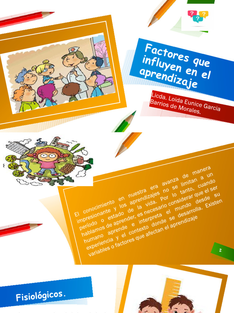 Factores Que Influyen en El Aprendizaje | PDF | Aprendizaje ...