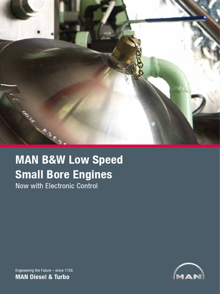 Man B Amp W Low Speed Small Bore Engines | PDF | Piston | Engines