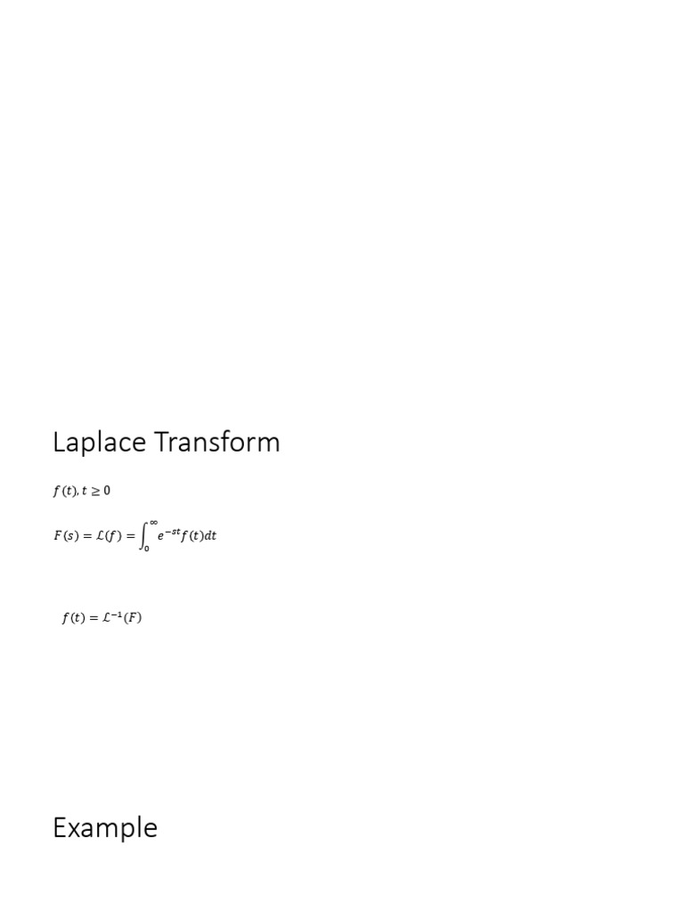 Laplace Lecture Note | PDF Laplace Lecture Note | PDF