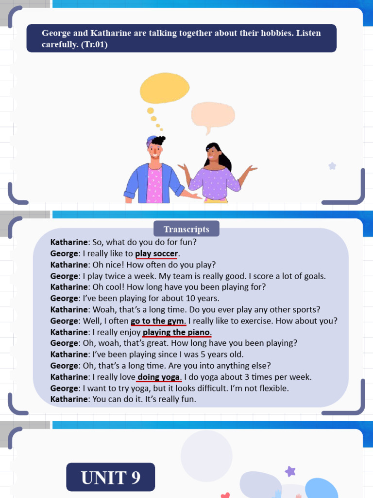 Unit 9. What Do You Do For Fun | PDF | Leisure | Hobbies