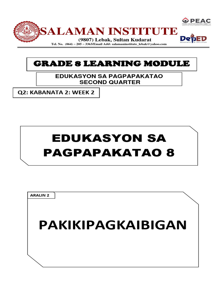 Esp8 Q2 Week2 Pdf
