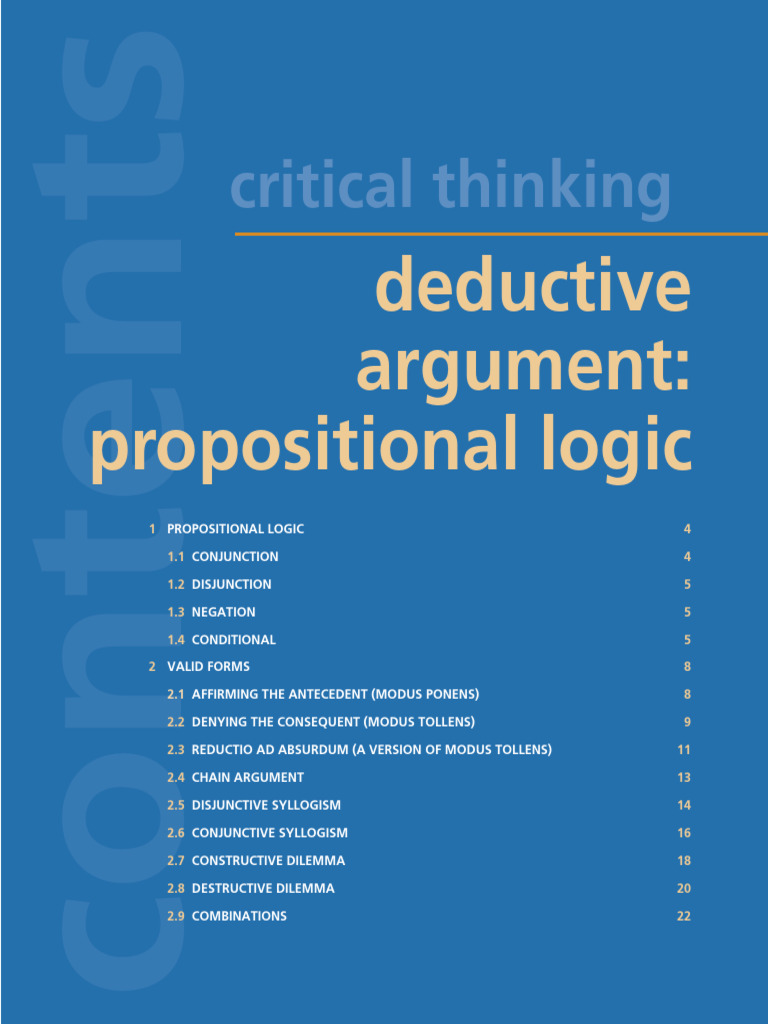 Critical-Thinking Unincluded Chapter in The Book | PDF | Deductive ...