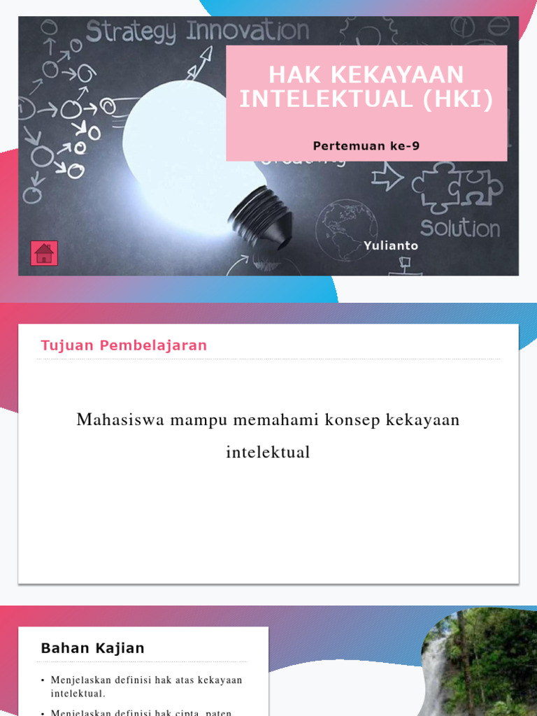 Hak Kekayaan Intelektual (Hki) | PDF