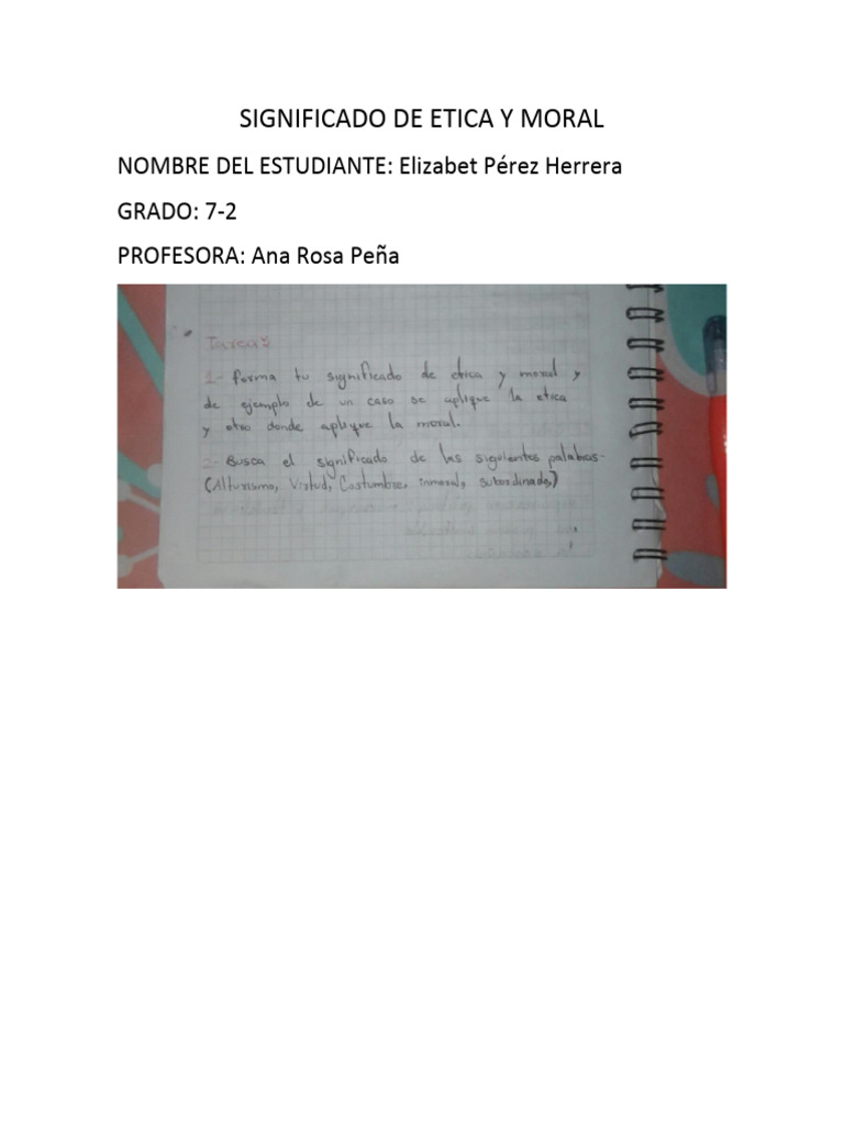 Significado de Etica y Moral | PDF