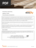 Ecoply Bracing - EP1 Specification (Apr-09) | PDF | Lumber | Plywood