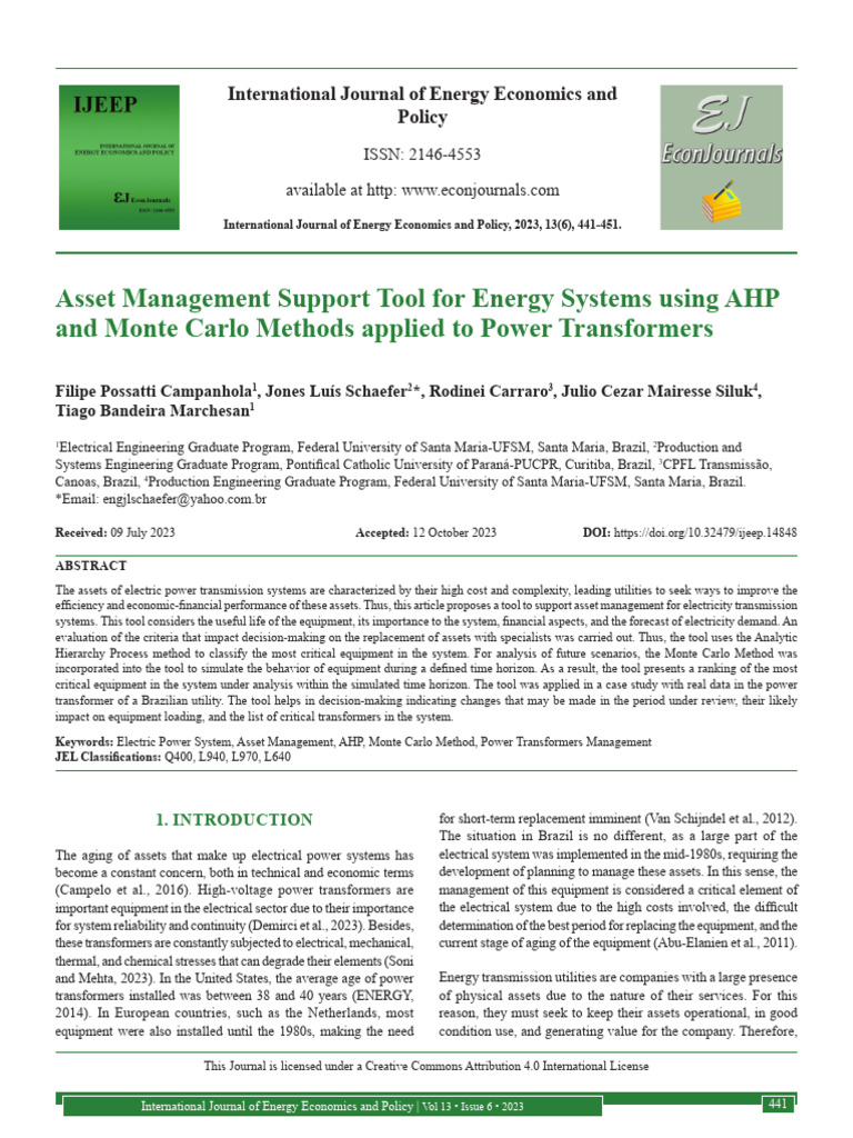 9 - Asset Management Support Tool For Energy Systems Using AHP | PDF ...