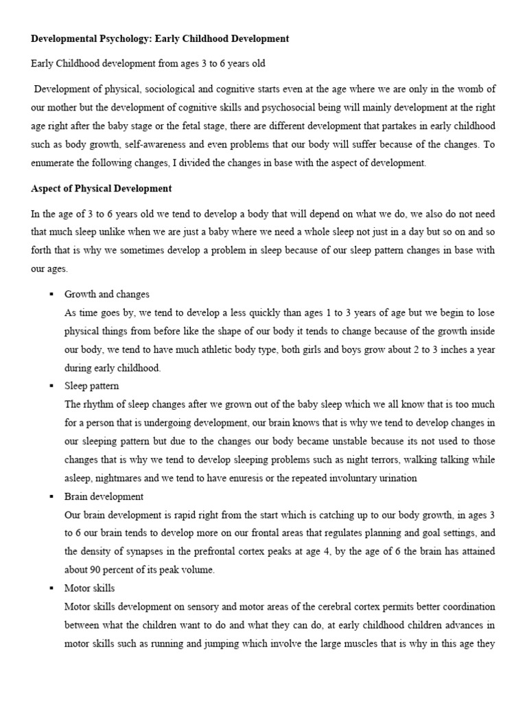 Developmental Psychology | PDF | Self Concept | Thought