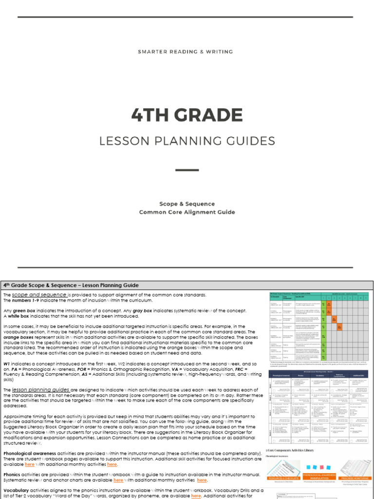 4 - 4th Grade Guide | PDF | Phonics | Reading Comprehension