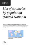 List of Countries and Dependencies by Population - Wikipedia | PDF ...