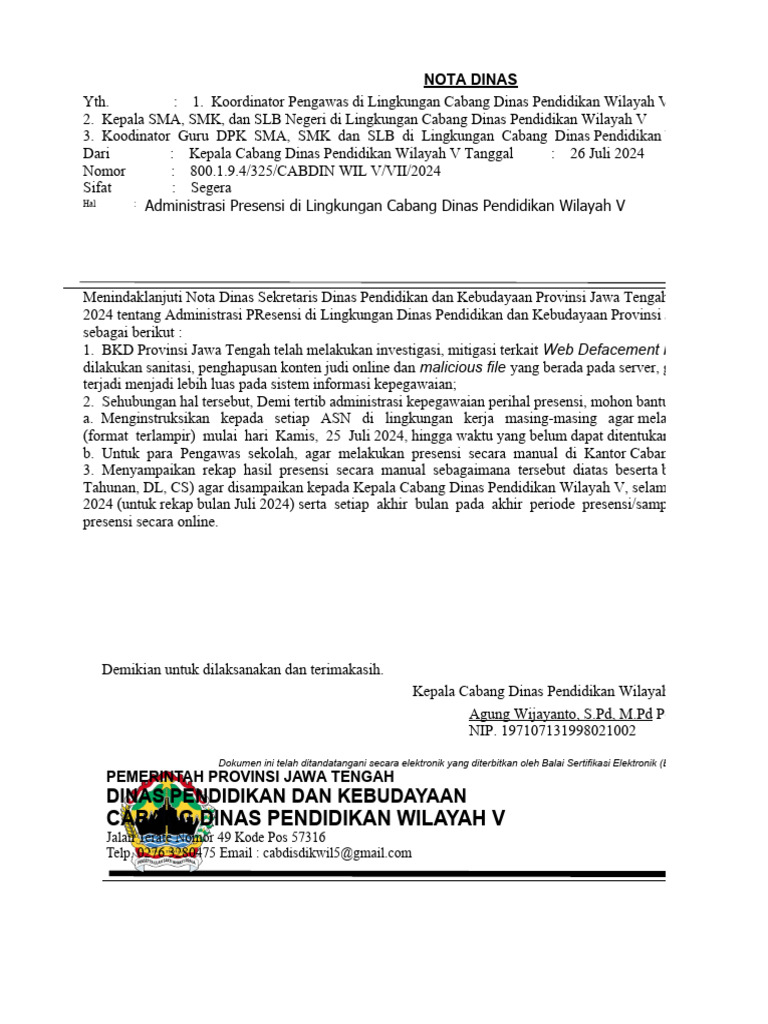 2024072608125720240726080501ND Tinjut Rekap Presensi | PDF