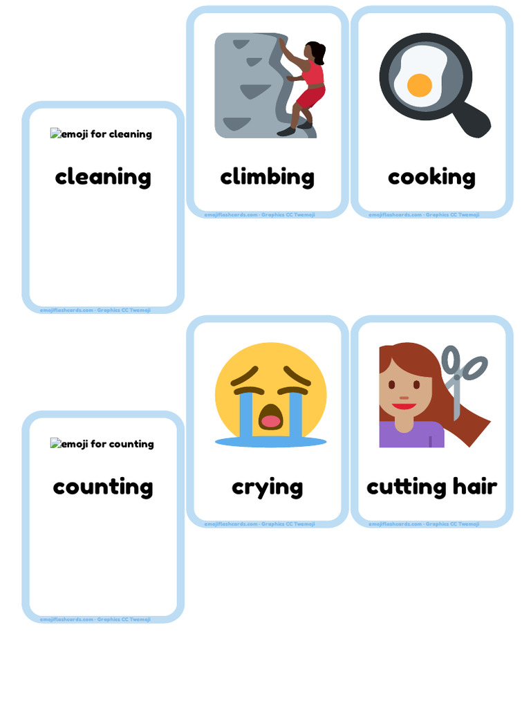 Uk English Verbs ( Ing) Small A4 Flashcards | PDF