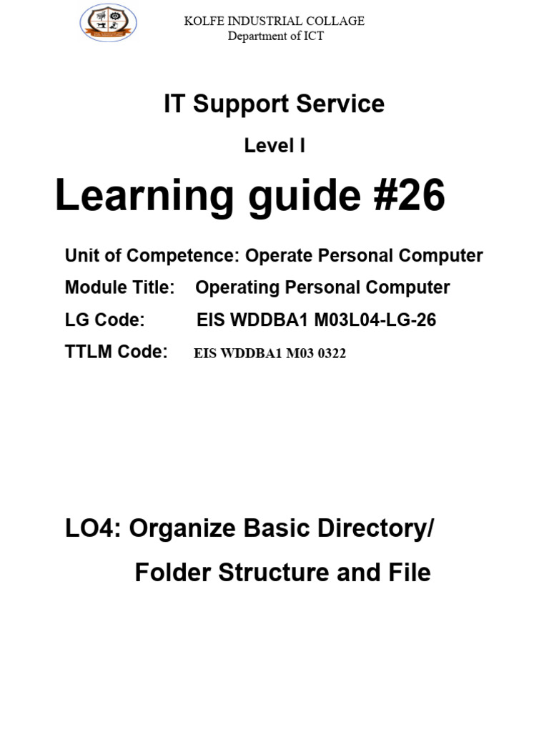 LG 26 | PDF | Directory (Computing) | Computer File