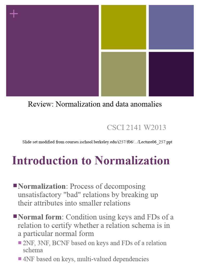 Normalization Review | PDF | Databases | Information Retrieval