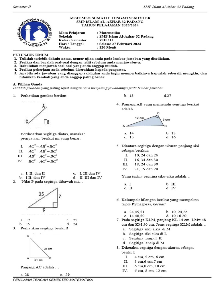 Asts Kelas 8 Math | PDF