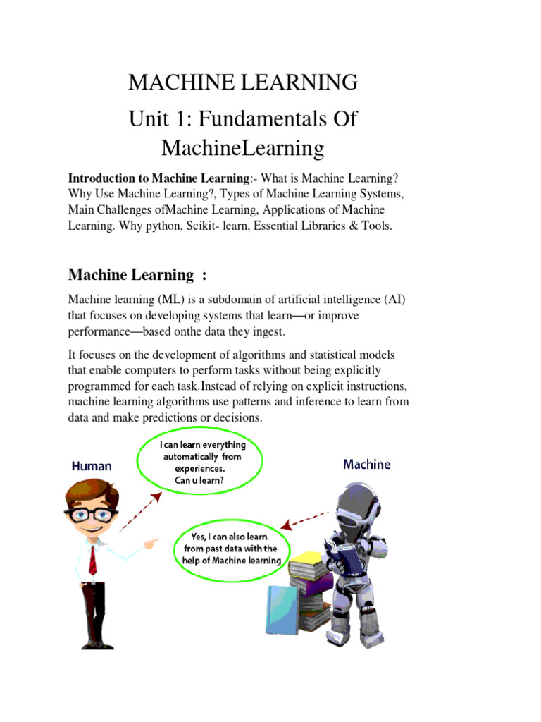 ML Unit1.2 | PDF | Machine Learning | Regression Analysis