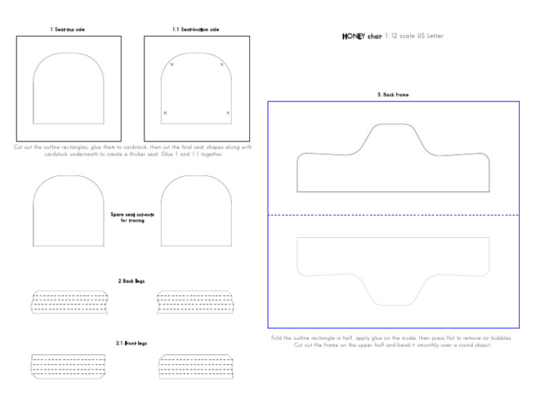DIY 1:12 Scale Chair Assembly Guide | PDF