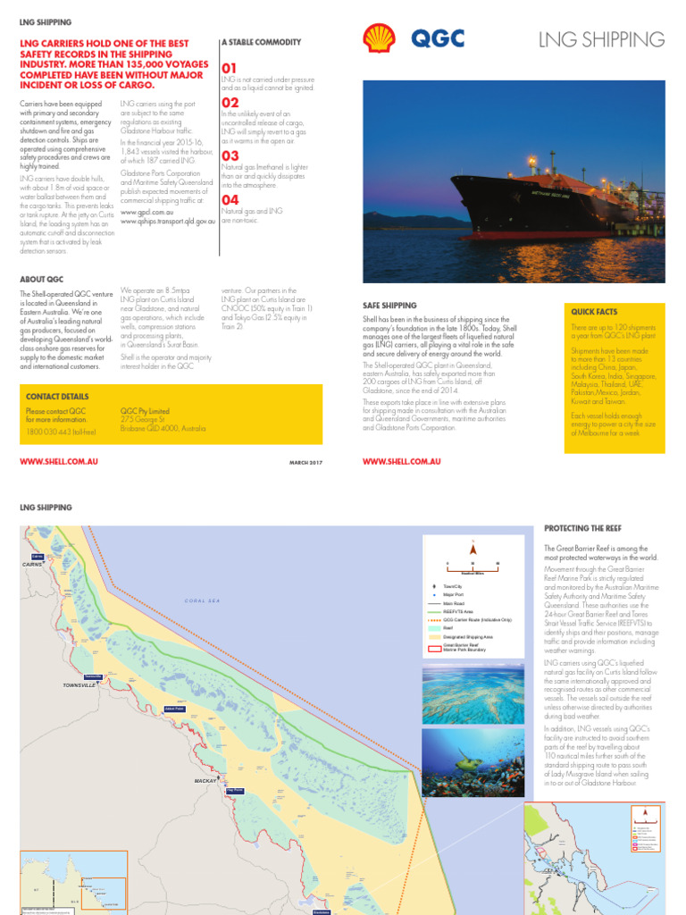 QGC Factsheet LNG Shipping | PDF | Liquefied Natural Gas | Natural Gas