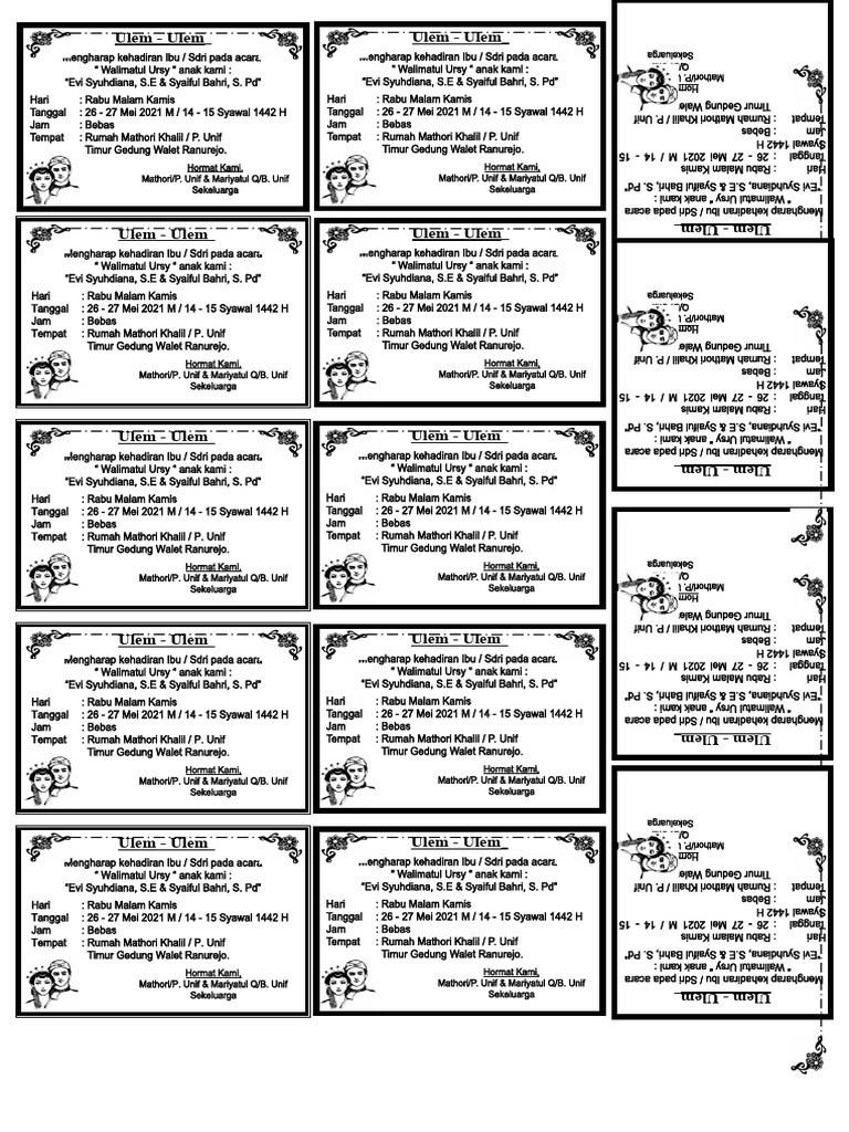 Undangan Sabun | PDF