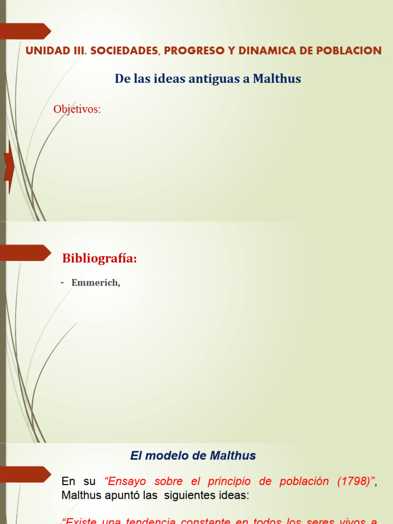 Unidad Ii - Tema Ii.2. El Modelo de Malthus | PDF | Riqueza | Karl Marx