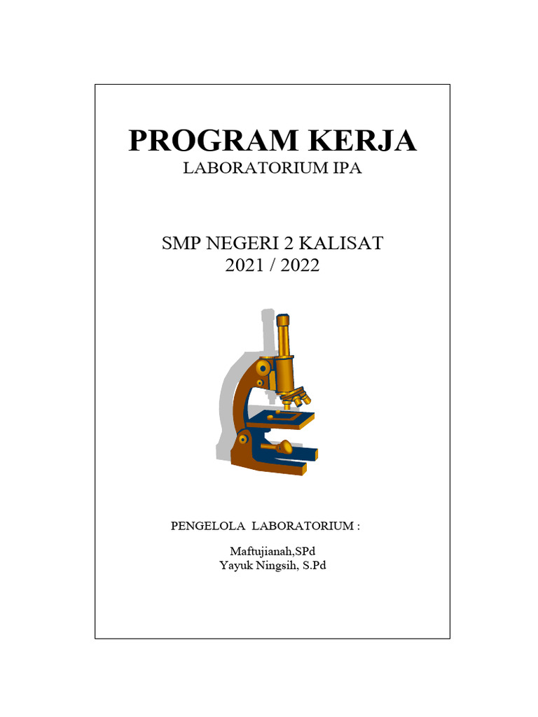 Program Kerja Lab 2021 | PDF | Sains & Matematika