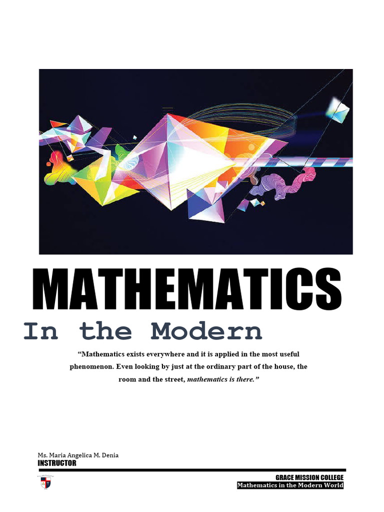 MATHEMATICS IN THE MODERN WORLD (Module 2) | PDF | Mathematics | Abstraction