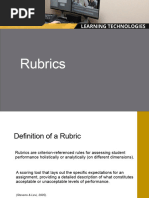 Rubrics For Performance Tasks | PDF