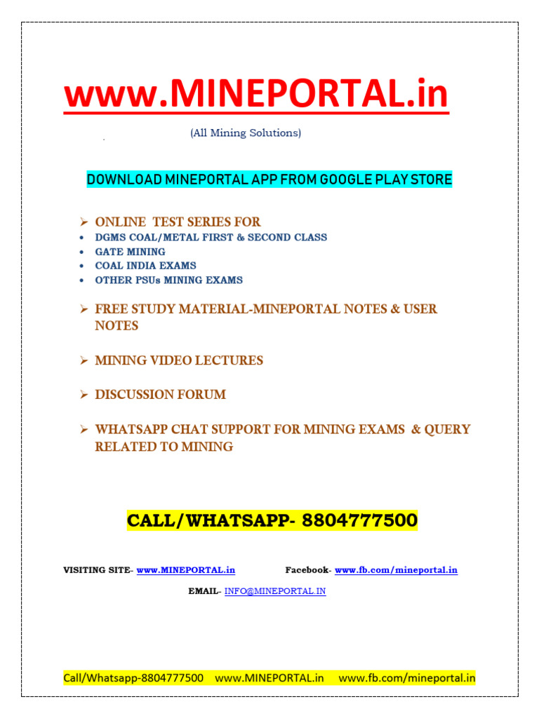 Mining Terms | PDF | Sinkhole | Mining