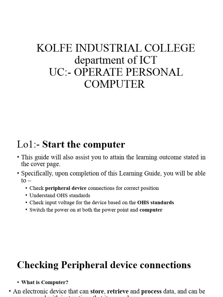 LO1&LO2 Opc | PDF | Icon (Computing) | Occupational Safety And Health