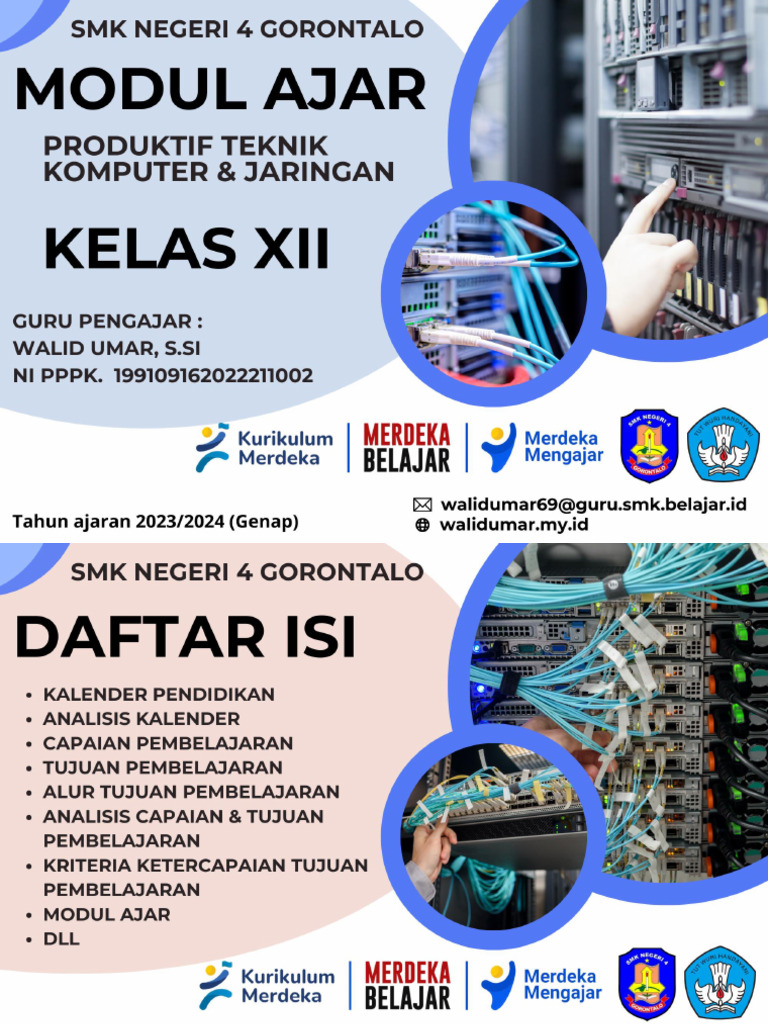 Modul Ajar - RPP Fase F Konsentrasi Keahlian TJKT - Walid Umar | PDF