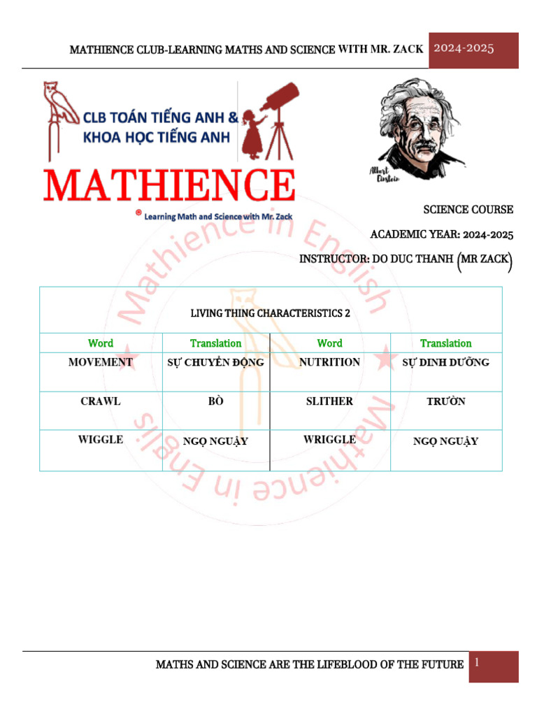 Lesson 3 - The 7 Characteristics of Living Things 2 | PDF | Mathematics | Zoology
