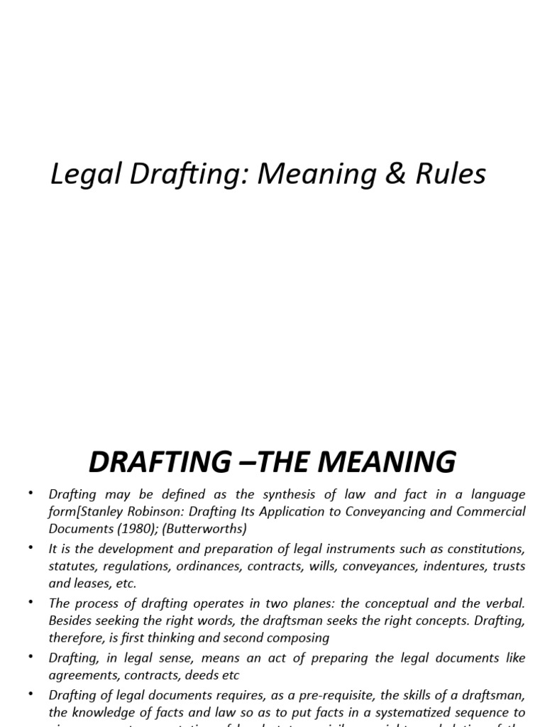 Meaning Rules | PDF | Deed | Conveyancing