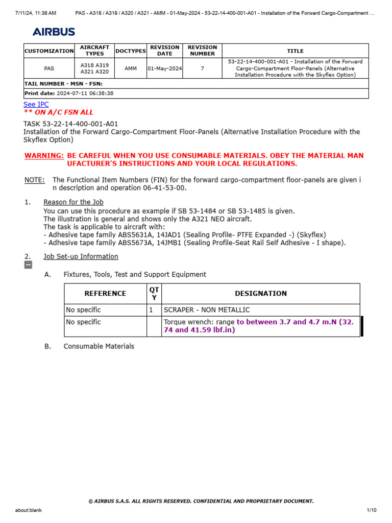See Ipc: On A/C FSN All | PDF | Airbus