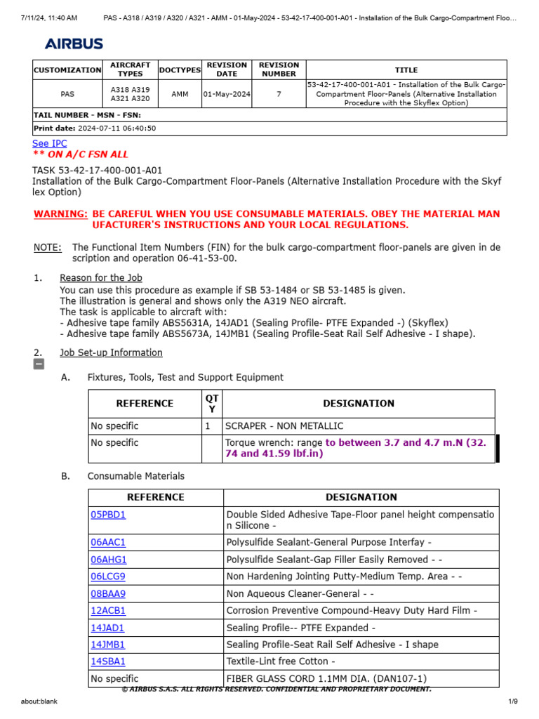 See Ipc: On A/C FSN All | PDF | Aviation | Airbus