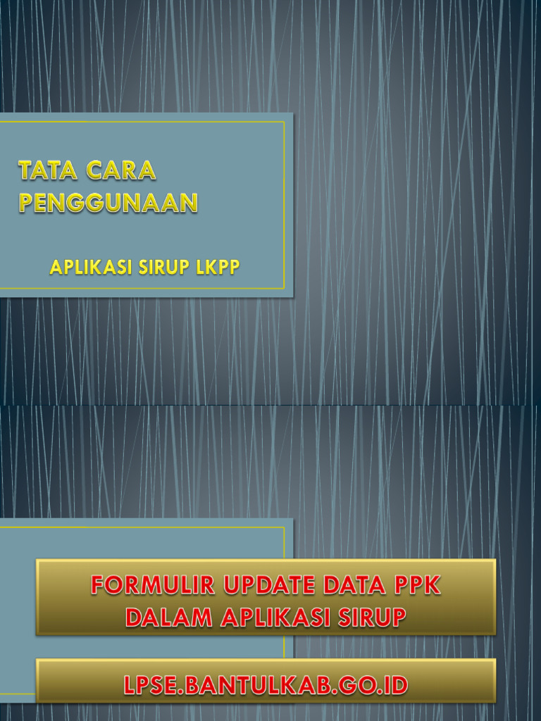 Tutorial Aplikasi Sirup | PDF