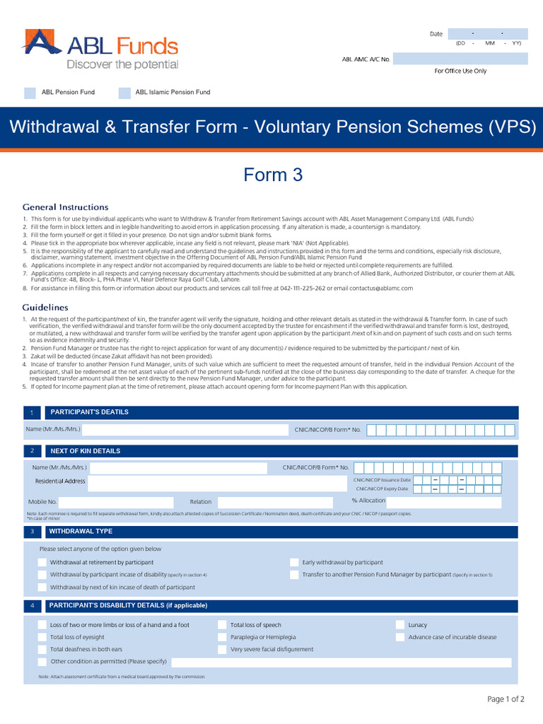 VPS-Redemption-Form | PDF | Taxes | Banks