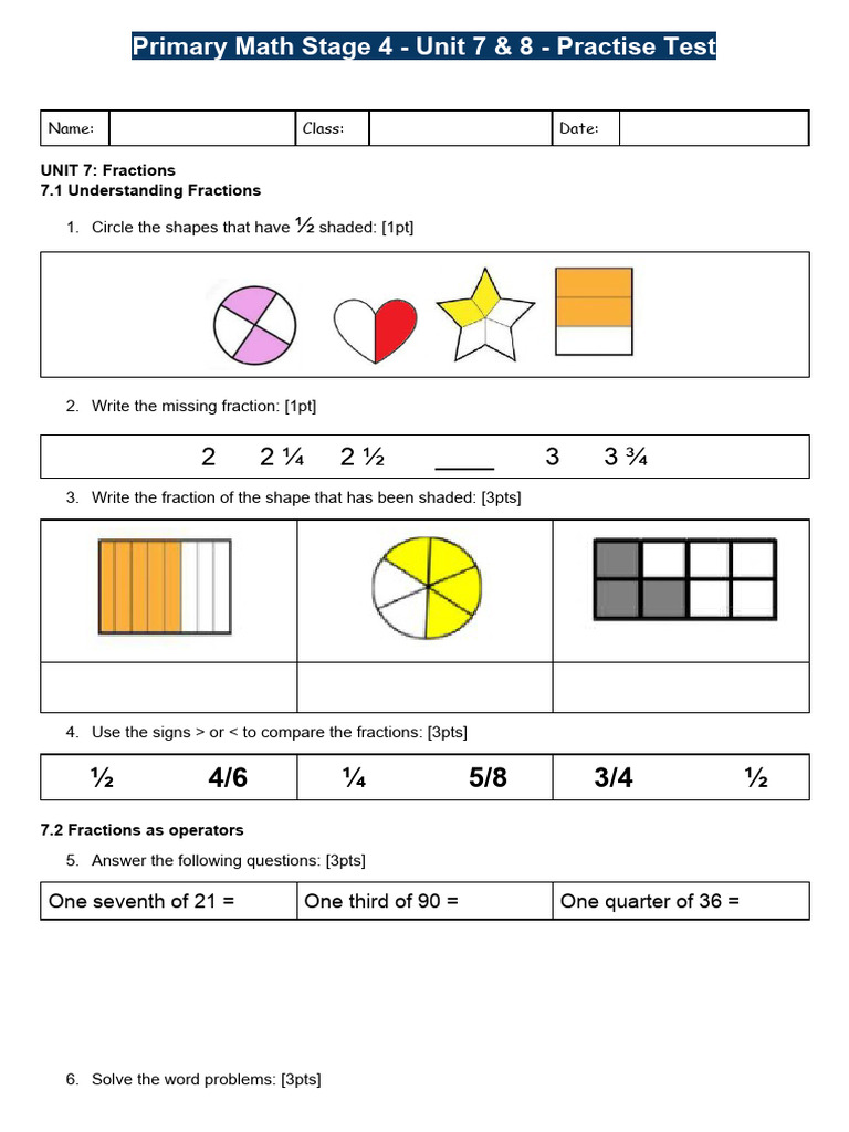 Unit 7 - 8 MOCK Stage 4 | PDF