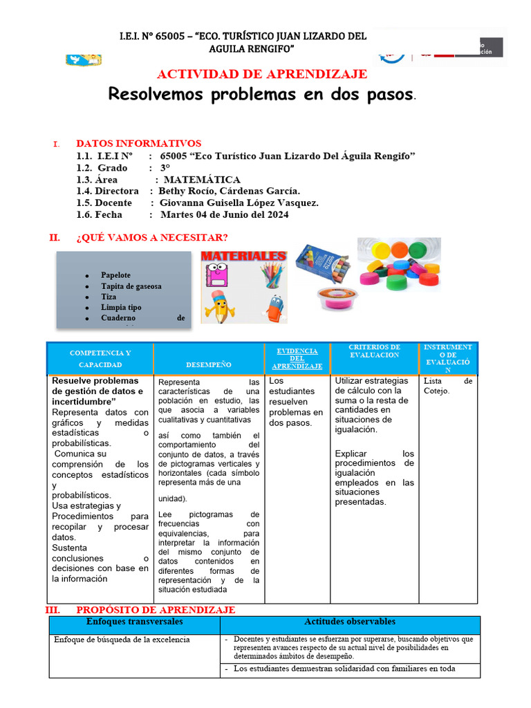 Problemas en Dos Pasos | PDF | Estadísticas | Science