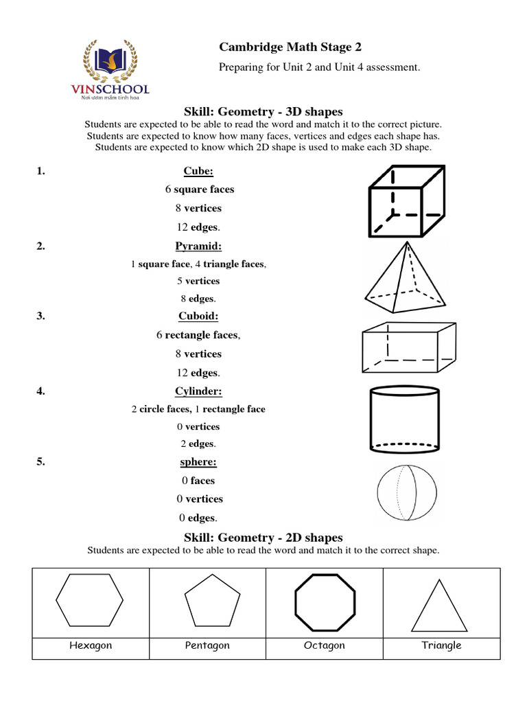 G1_Math_Unit2- 4_Test prep | PDF | Shape | Triangle