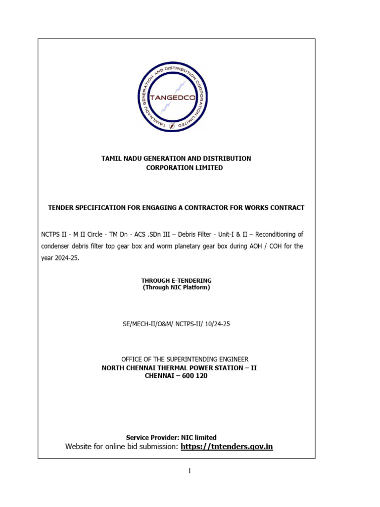 Tamil Nadu Generation and Distribution Corporation Limited: Website For ...