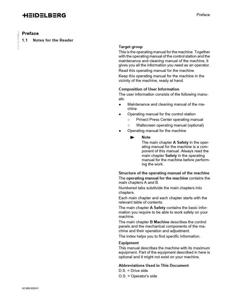 Heidelberg CX104 Operating Manual | PDF | Software | Source Code