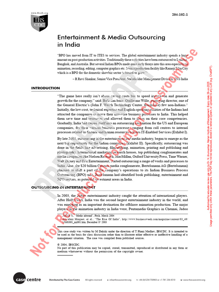 EN Media | PDF | Outsourcing | Publishing