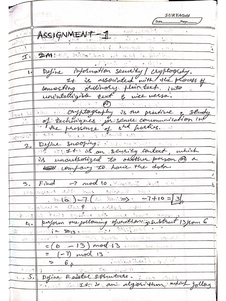 CNS Assignment 1 Bharath Kumar R | PDF