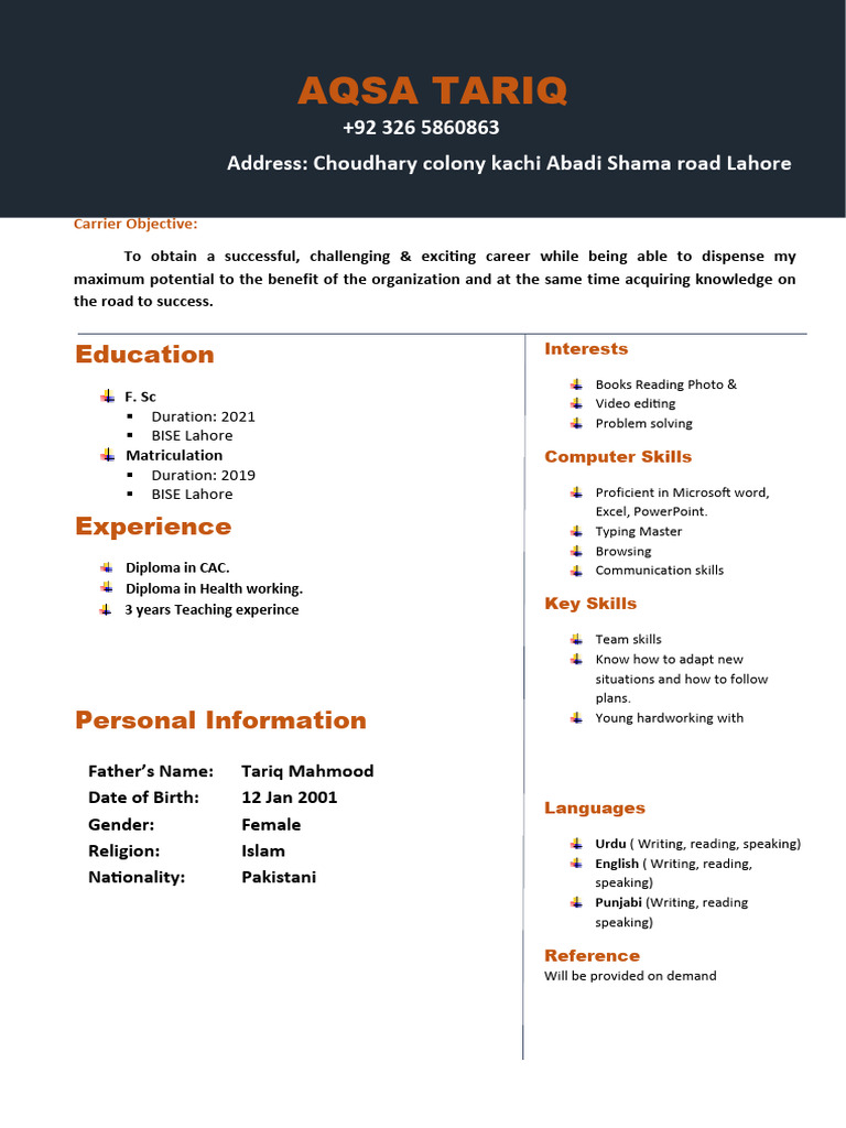 Iman CV (PDF - Io) (PDF - Io) | PDF